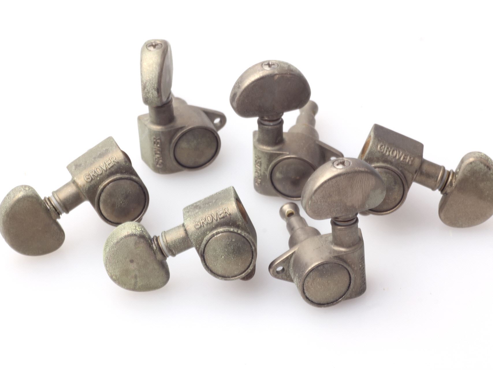 Grover Rotomatic 102N 3/3 Side Tuners Nickel Aged